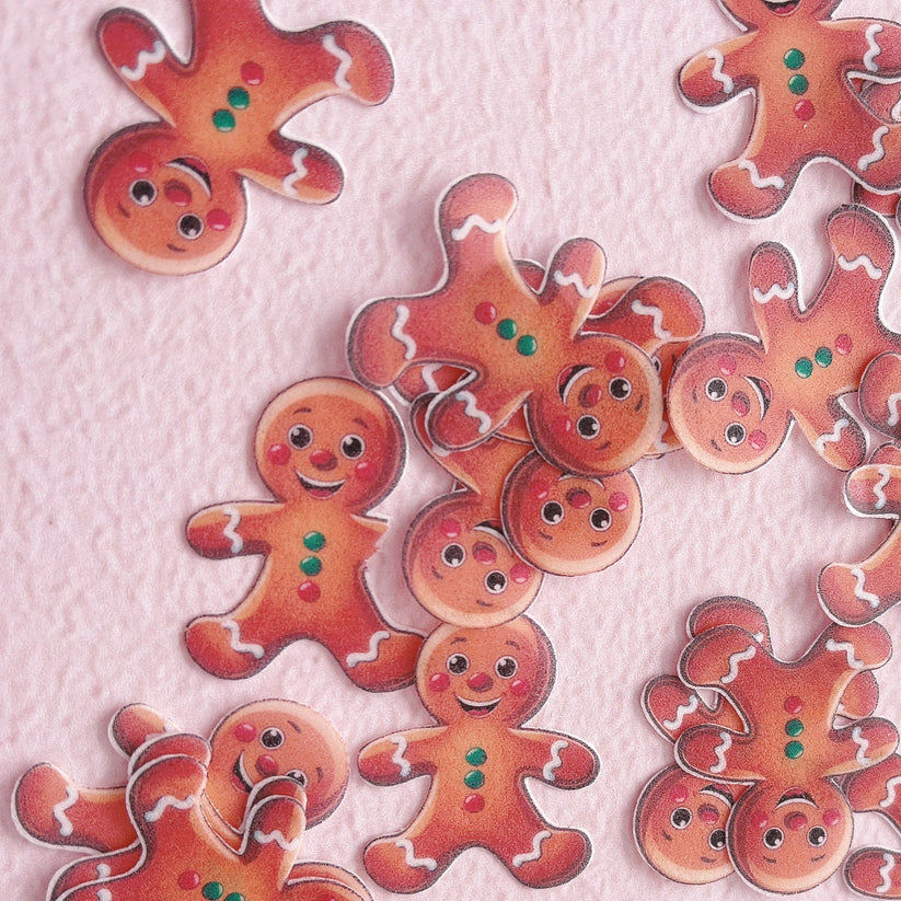 Edible Wafer Paper Gingerbread Men- 24 PreCut – Moreish Cakes