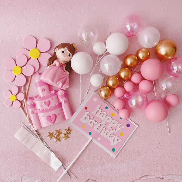 Princess Cake Topper Set - 38 pieces – Moreish Cakes