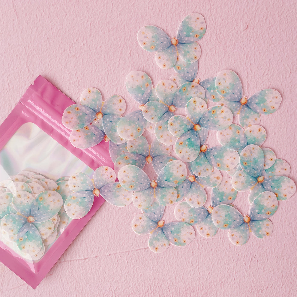 Wafer Paper Butterflies Pixie Pack of 24 – Moreish Cakes