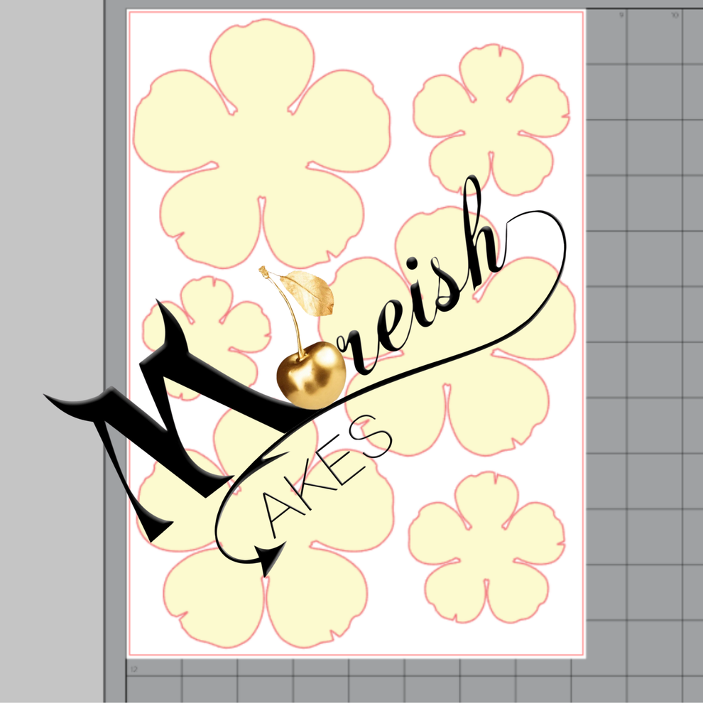 Moreish Italian Rose Template - For Cricut - 5 Page File – Moreish Cakes