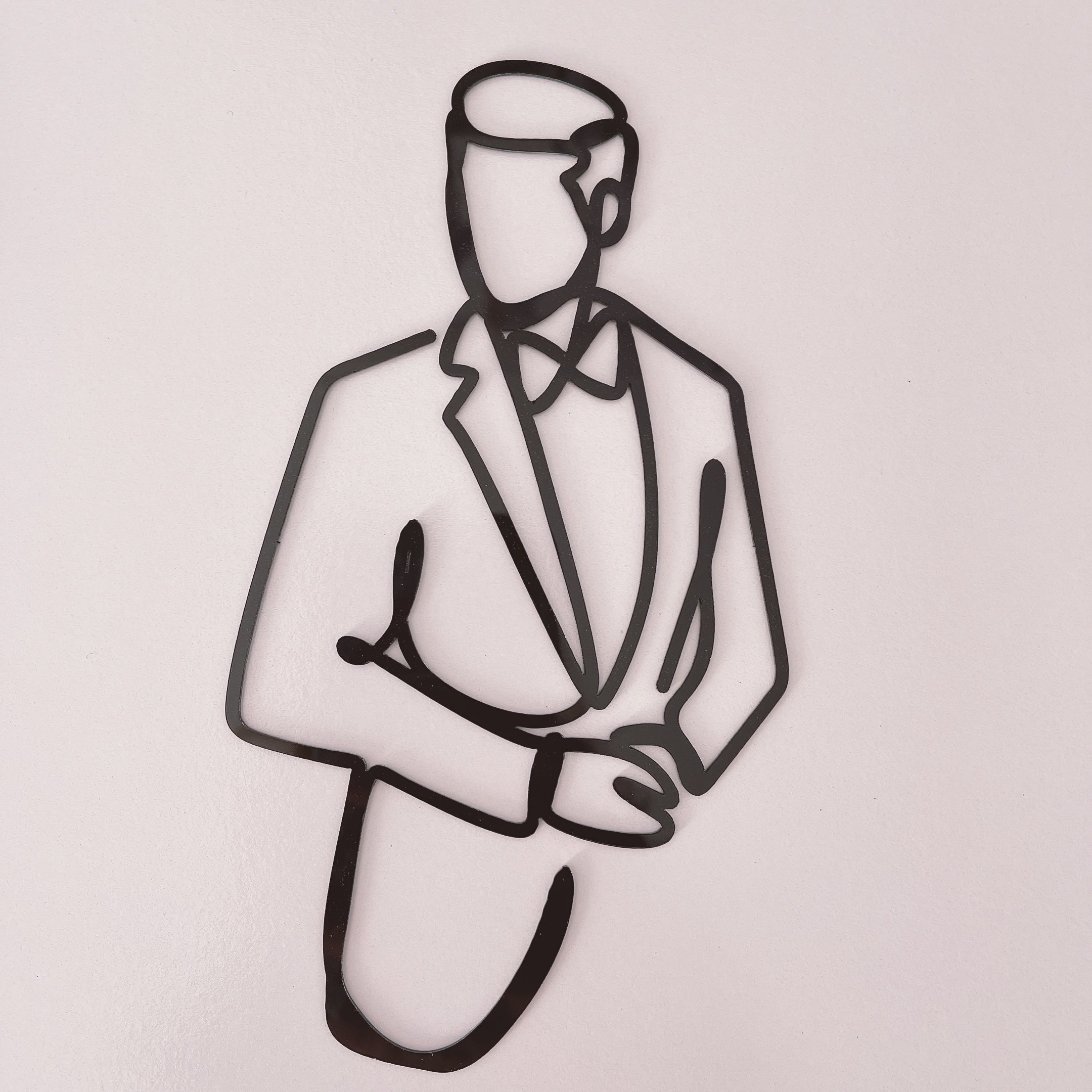 Fropper Dapper Well Dressed Man Black Acrylic – Moreish Cakes