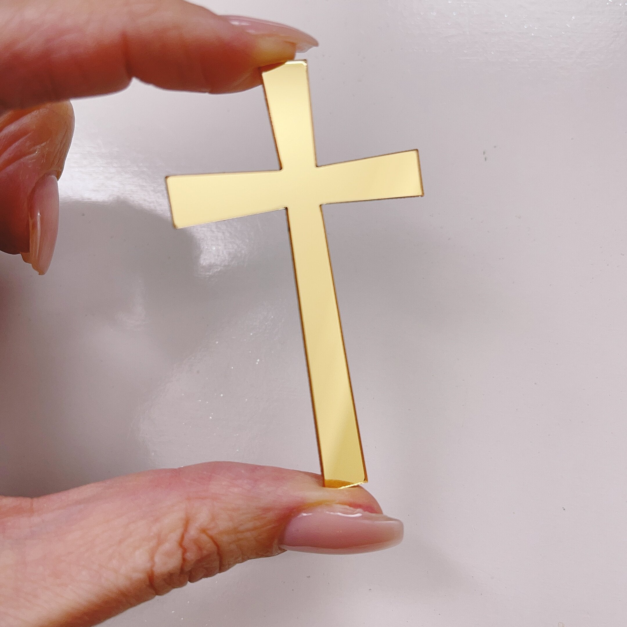 More Charms Acrylic Tapered Crosses - Pack of 6 – Moreish Cakes