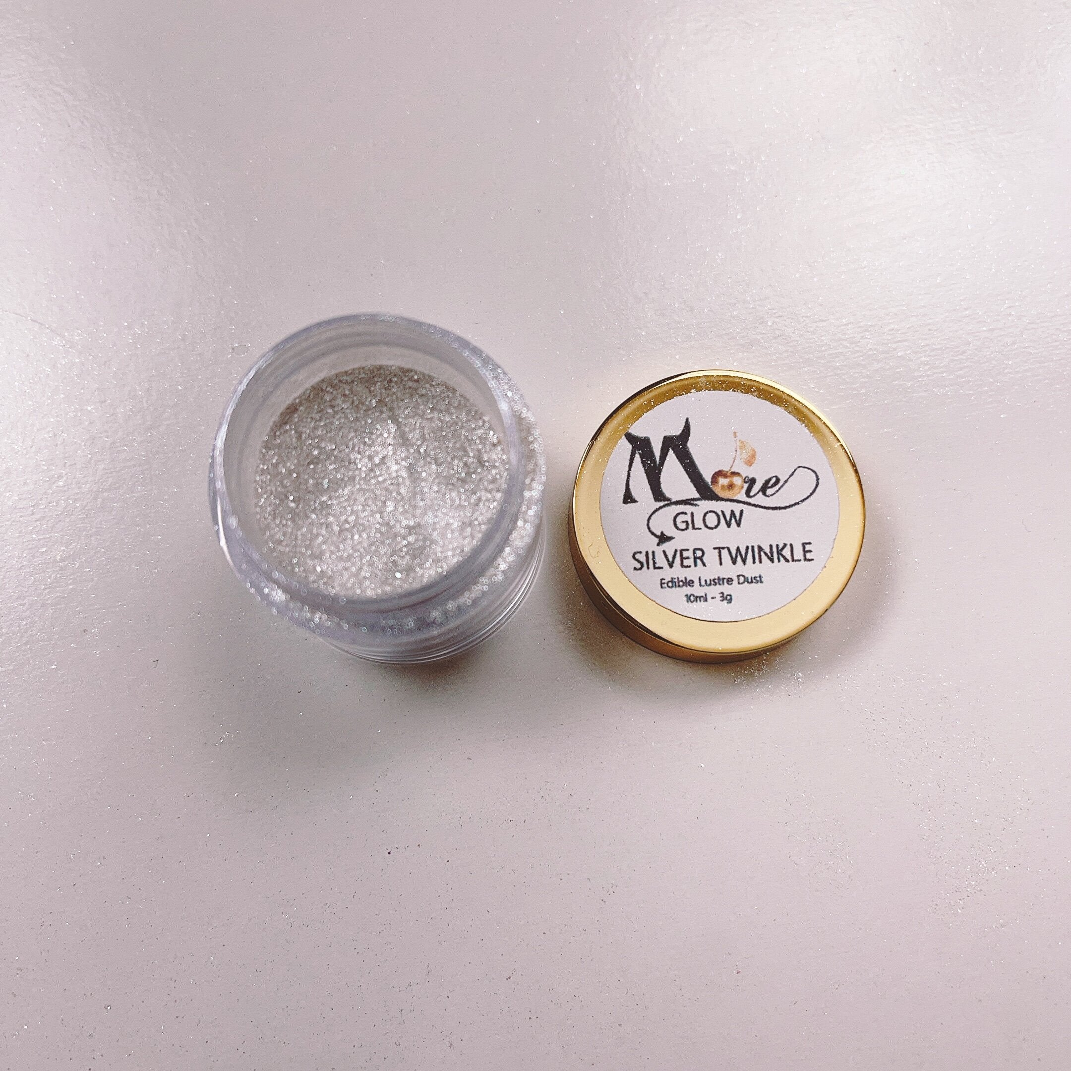 More Glow Pearl Silver Twinkle Edible Lustre Sparkle Dust - Various Si ...