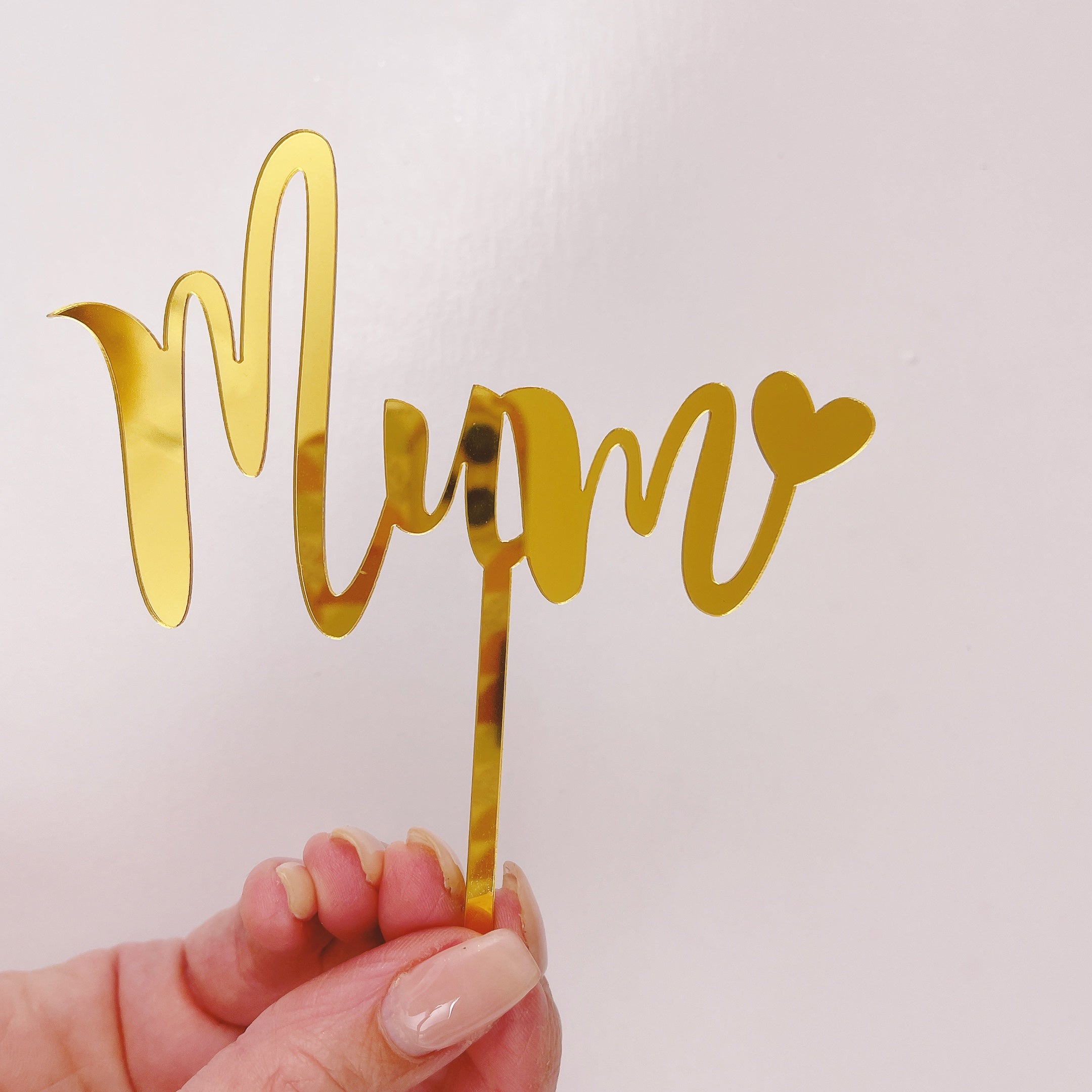 Mum Acrylic Topper in Various Colours – Moreish Cakes